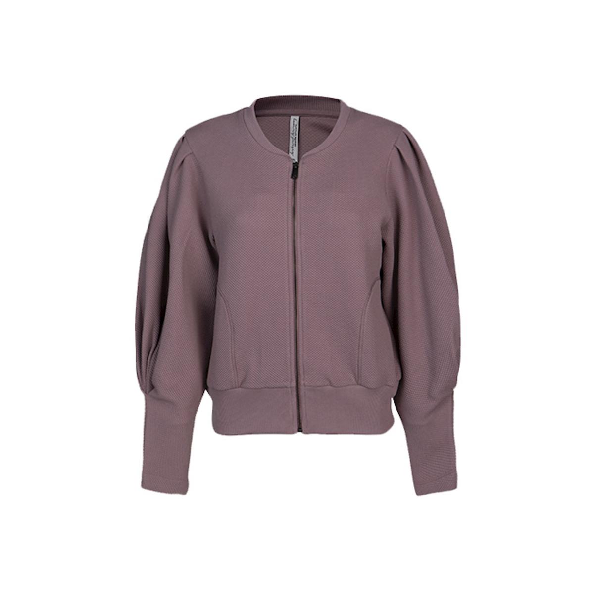 Bomber jacket waffle jersey - Purple – Manymoons